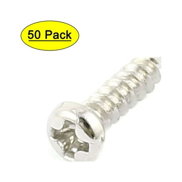 Uxcell M2.5 x 14mm 304 Stainless Steel Crosshead Round Head Screws Bolt (60-pack) - Walmart.com