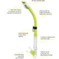 Cressi Tao Dry Snorkel, Lime - Walmart.com