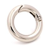 Fenggtonqii 0.5'' Round Spring Gate O-Ring Clasp Push Snap Hook Screw ...