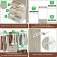 Homieasy 5FT Closet System, Walk-In Closet Organizer, 60'' Adjustable ...