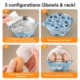 3-in-1 Electric Egg Cooker for Hard Boiled Eggs, Poacher Eggs, Omelet ...