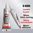 3 PCS 110ML B-6000 Clear Glue for Rhinestones, DIY B6000 Adhesive ...