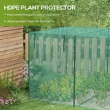 Outsunny 10 x 6.5ft Crop Cage, Double Doors Plant Protection Tent ...