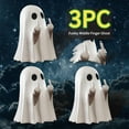 Shkhoas Cute Ghosts Statue - Unfriendly Ghost's 3D Printed Mid finger Magnification with Cute ...