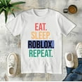 Unisex Short Sleeves Tee Eat Sleep Roblox Repeat Shirt for Men and ...