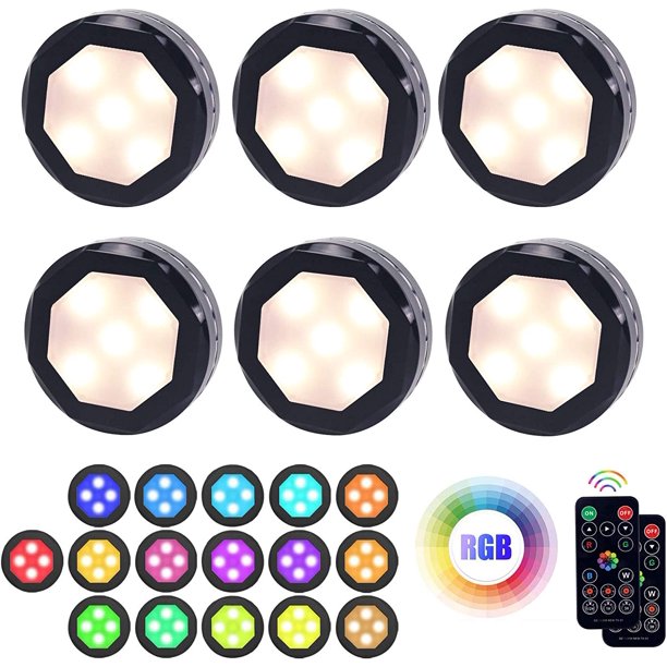 Luces con control remoto, cambio de color inalámbrico regulable y ...