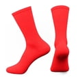 Couver Unisex Cushioned Arch Support Athletic Crew Socks 2-Pack Red ...