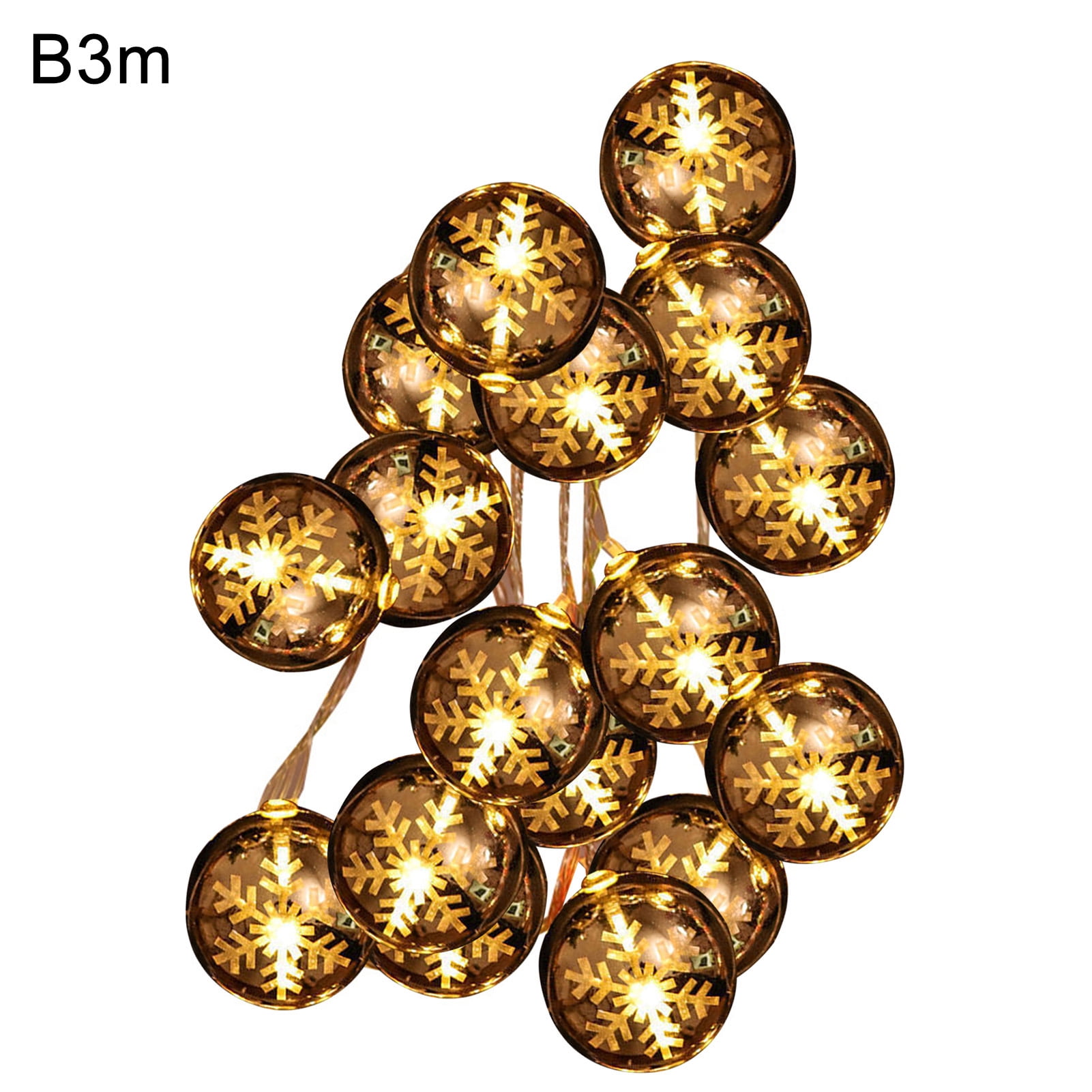 Chrismas Ball String Lights Fairy Light Garland Battery Operated Globes ...
