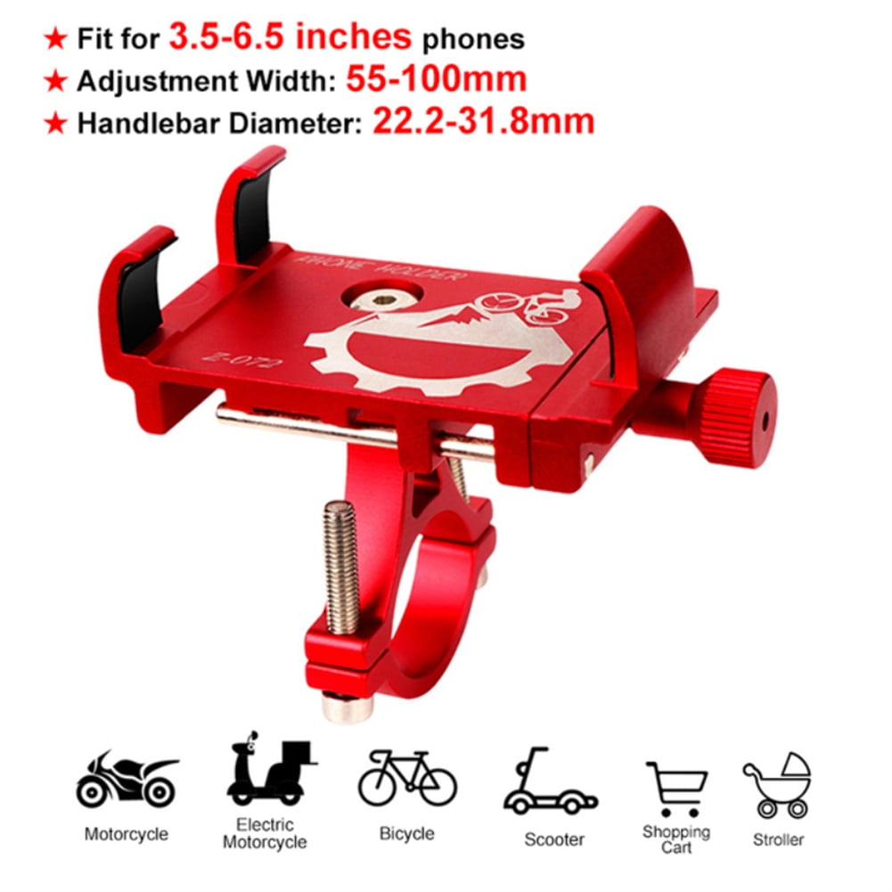 Bicycle Phone Holder Handlebar Mount Supports Aluminum Smartphone ...