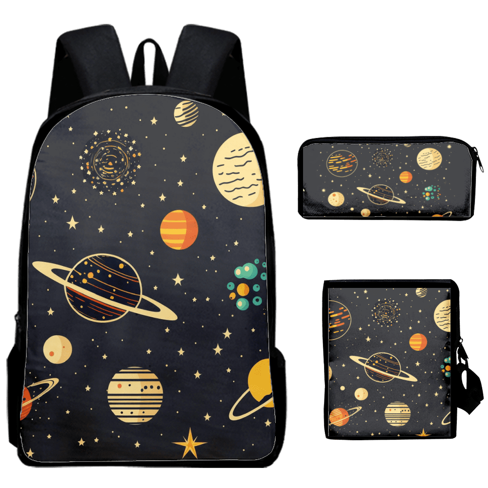 Cartoon Universe Space Kids School Backpack Personality Backpack for ...