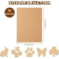 Corrugated Cardboard Sheets 4 x 6 inch, 1/8" Thickened Flat Cardboard ...