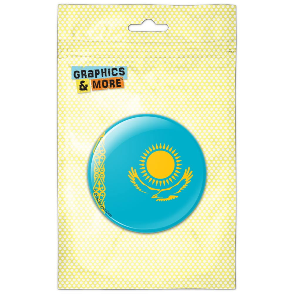 Kazakhstan National Country Flag Refrigerator Button Magnet - Walmart.com