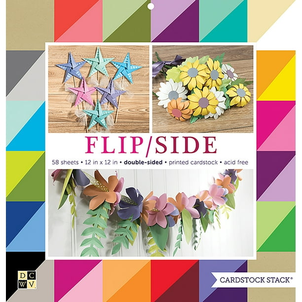 DCWV Double-Sided Cardstock Stack 12"X12" 58/Pkg-Flip/Side Coordinating ...