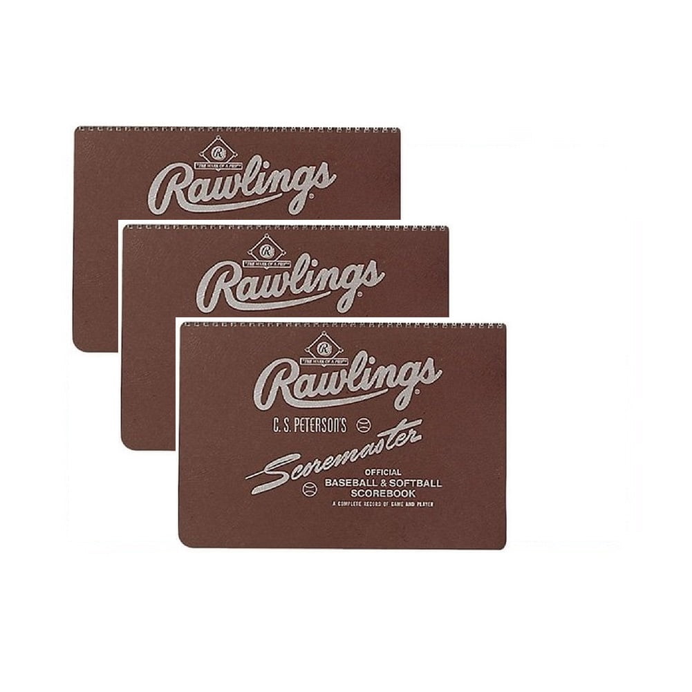 Rawlings Scoremaster Baseball Scorebook 3 Pack. 7SB1 - Walmart.com