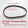 Replacement Drive Belt 175 Teeth Breadmaker Conveyor Belts 525mm Bread ...