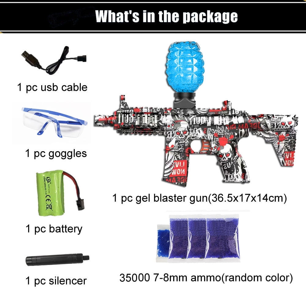 Buy Splat Gun Automatic Gel Blaster Toy Manual Electric Waterball gun ...