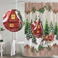 Christmas Shower Curtain, Waterproof Shower Curtains for Bathroom ...