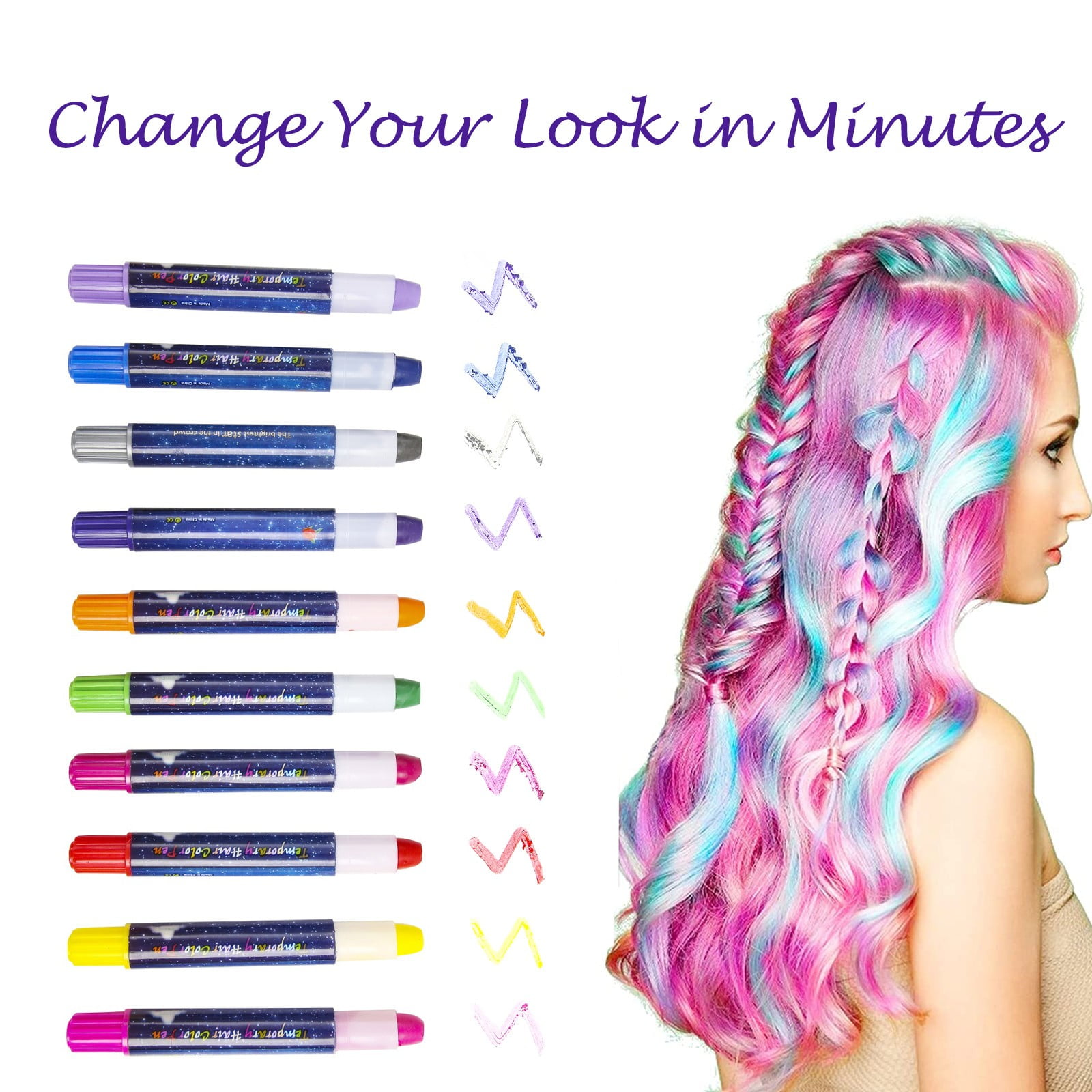 Click here for Wentin - Hair Chalk For Girls  Hair Dyestuff For K... prices