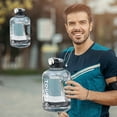 EDHITNR Large Capacity Water Bottle, 1600ml & 2200ml Big Belly Sports ...
