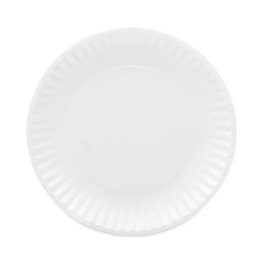 AJM Packaging CP9GOEWH Gold Label Coated Paper Plates, 9-Inch dia ...