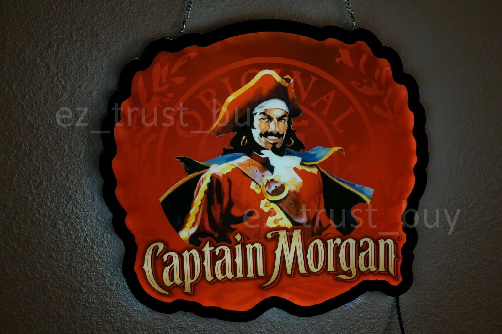 Queen Sense 14" Captain Morgans 2D LED Sign Light Vivid Printing Tech ...