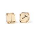 50 pc K9 Glass Imitation Austrian Beads Grade AAA Faceted Cube Gold ...
