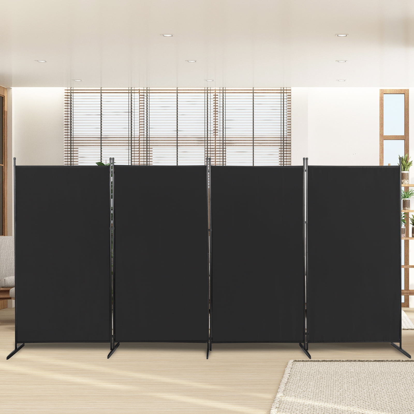 Zimtown 4 Panel Room Divider, 6 Ft Tall Folding Privacy Screen Room ...