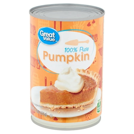 Great Value 100% Pure Pumpkin, 15 oz - Walmart.com