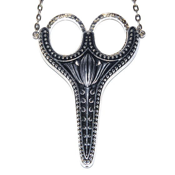 Heirloom Embroidery Scissors Pendant, 3-1/2", Silver - Walmart.com