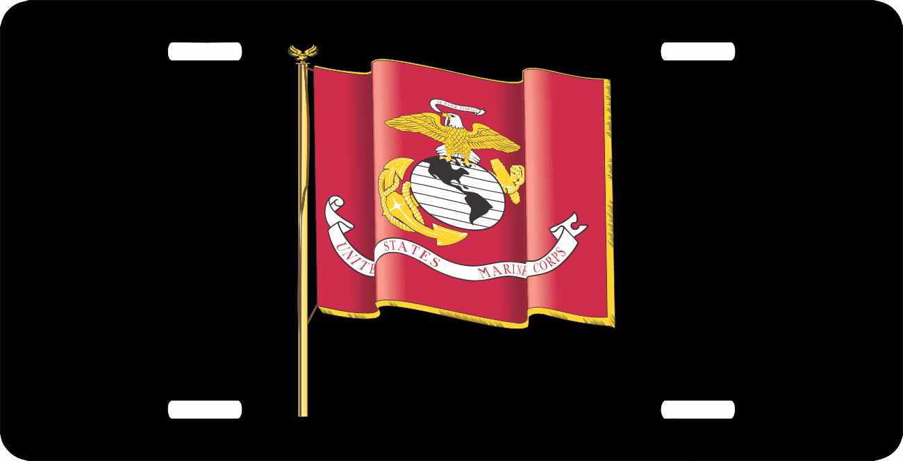 United States Marine Corps Flag License Plate - Walmart.com
