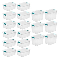 Sterilite, Storage Container, 27 Qt 6pk, Clear Plastic - Walmart.com