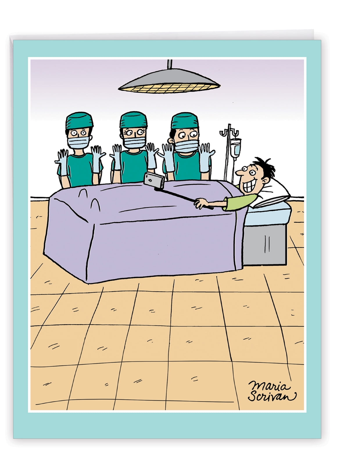 1 Jumbo Funny Get Well Soon Card with Envelope (8.5 x 11 Inch ...