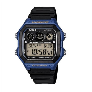 Casio Men's Referee Timer Watch, Blue Case - Walmart.com