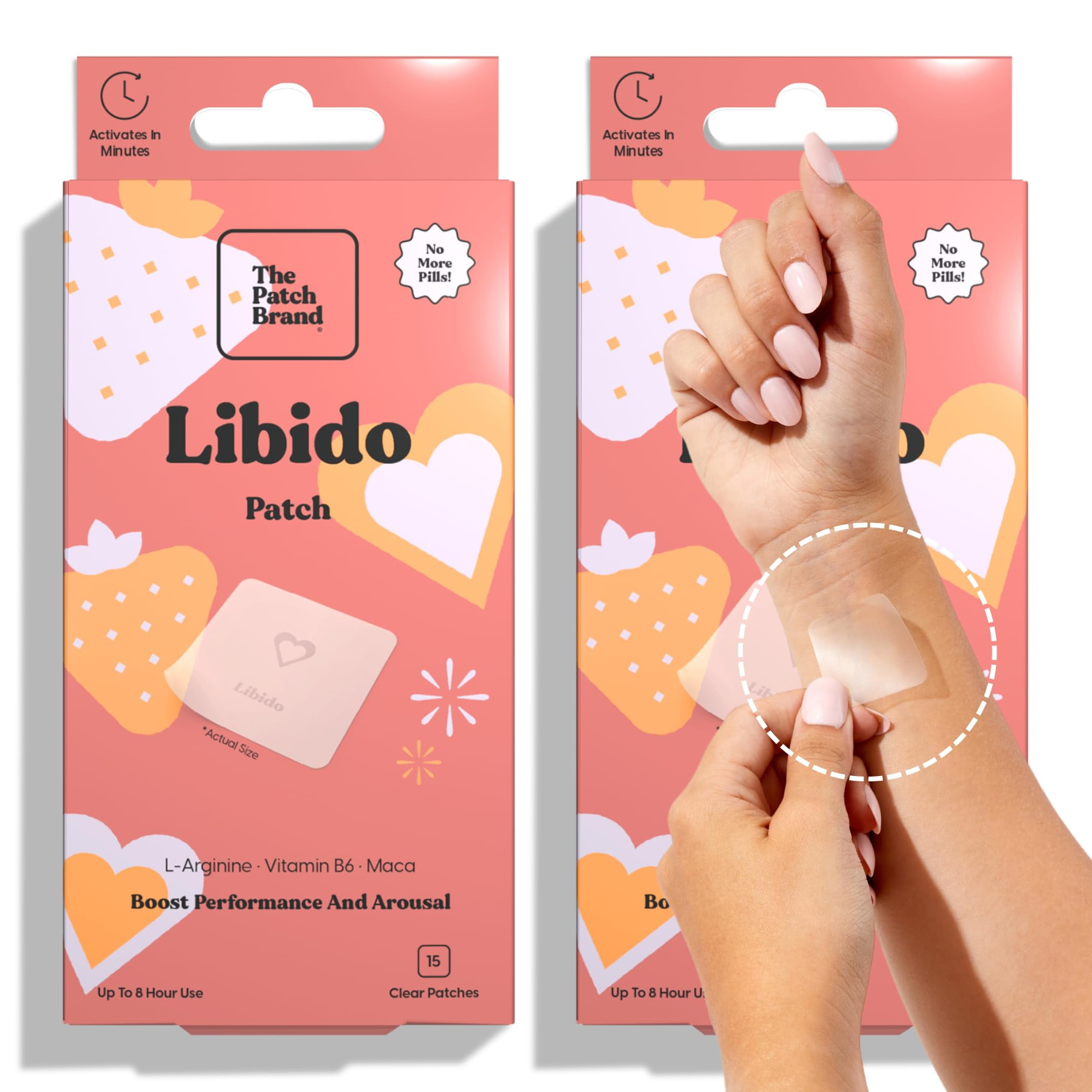 Wellness Patch The Patch Brand Libido con L-Arginina y Vitamina B6 | Walmart en línea
