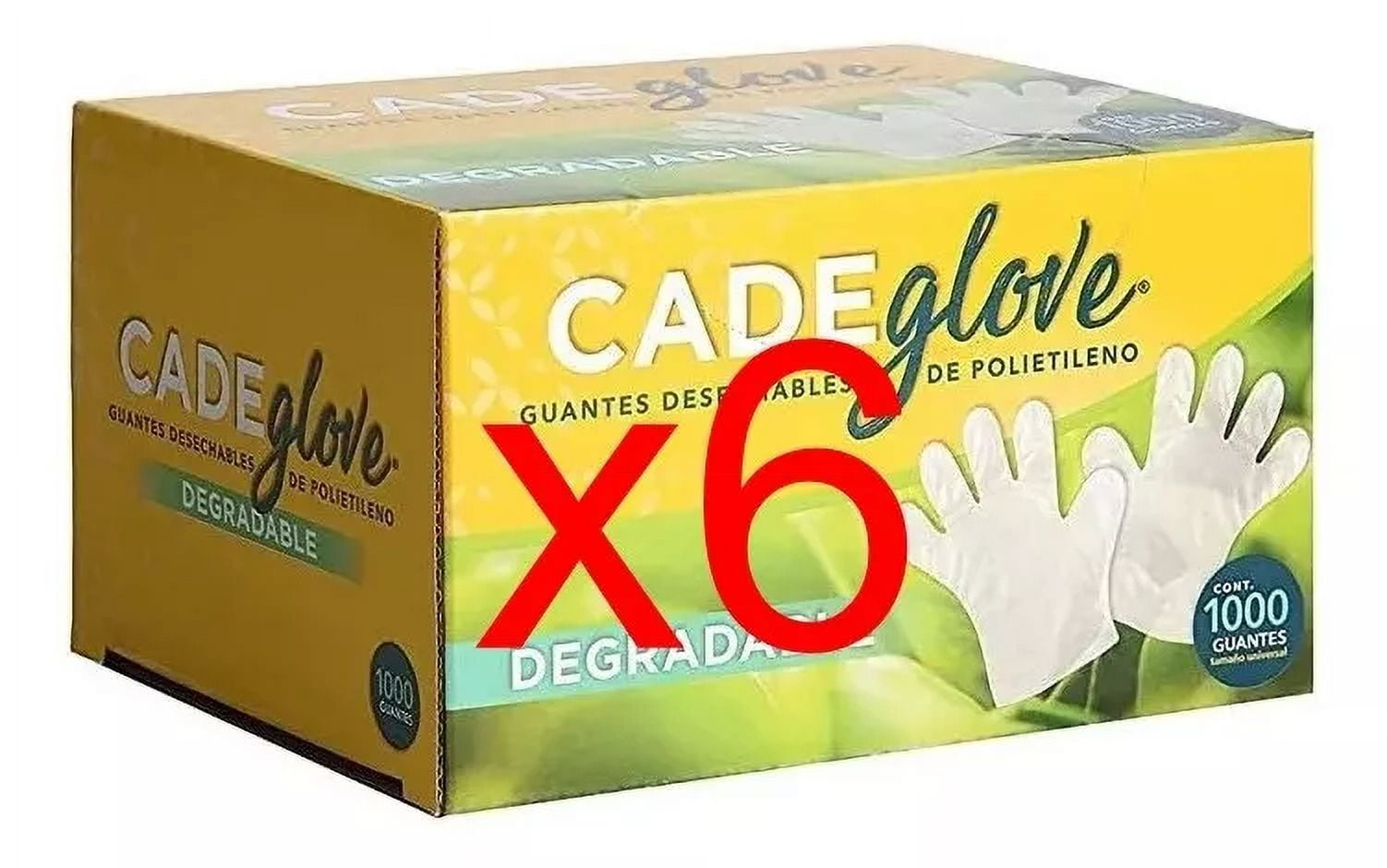Guantes Desechables Cade Glove Biodegradables 6000 Pzas | Walmart en línea