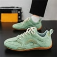 AUDeals Men's Color Block Sneakers Lace Up Breathable Rubber Sole Slip ...
