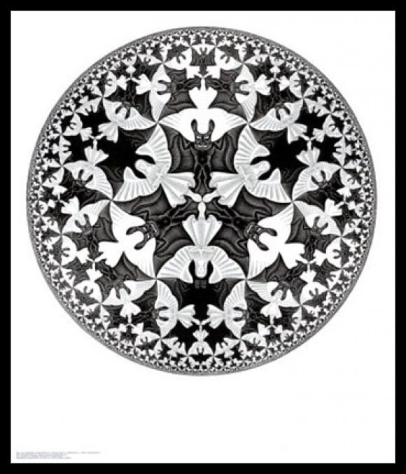 Circle Limit IV - M.C. Escher Laminated & Framed Poster (22 x 26 ...