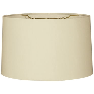 Royal Designs 18" Shallow Oval Hardback Lamp Shade Black - Walmart.com