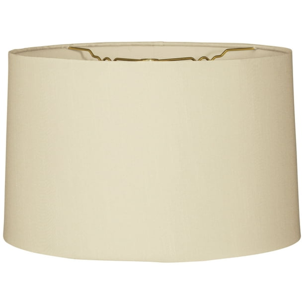 Royal Designs 12" Shallow Drum Hardback Lamp Shade Beige - Walmart.com