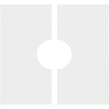 22"OD x 7"ID x 7 1/2"C x 1"P Embry Architectural Grade PVC Contemporary ...