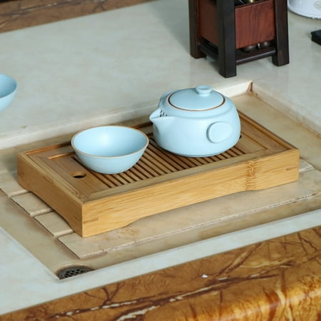 Tasteful Bamboo Chinese Gongfu Tea Table Serving Tray Box Serving Tray ...