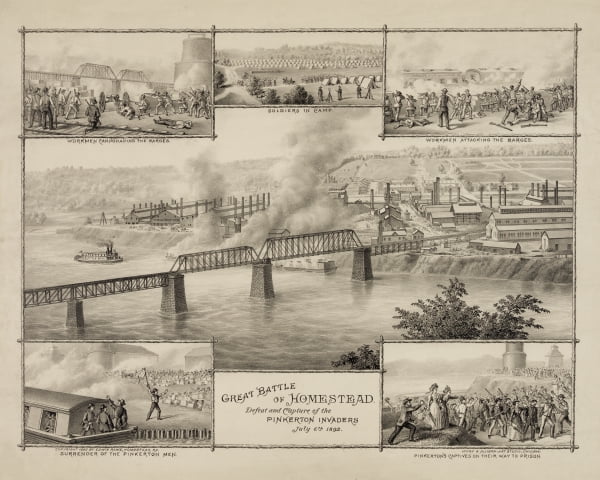 Print: Great Battle Of Homestead, 1892 - Walmart.com