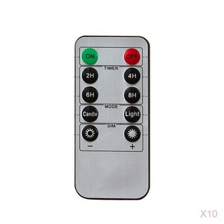 10pcs 10-Key Battery Operated Remote Control With Timer For Realistic ...