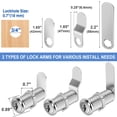 15 Pack 1-1/2 Inch Zinc Alloy Cam Lock Set For RV Storage Tool Box ...