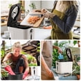 iDOO Smart Kitchen Composter, 3L Electric Compost Bin, Odor-Free, Self ...
