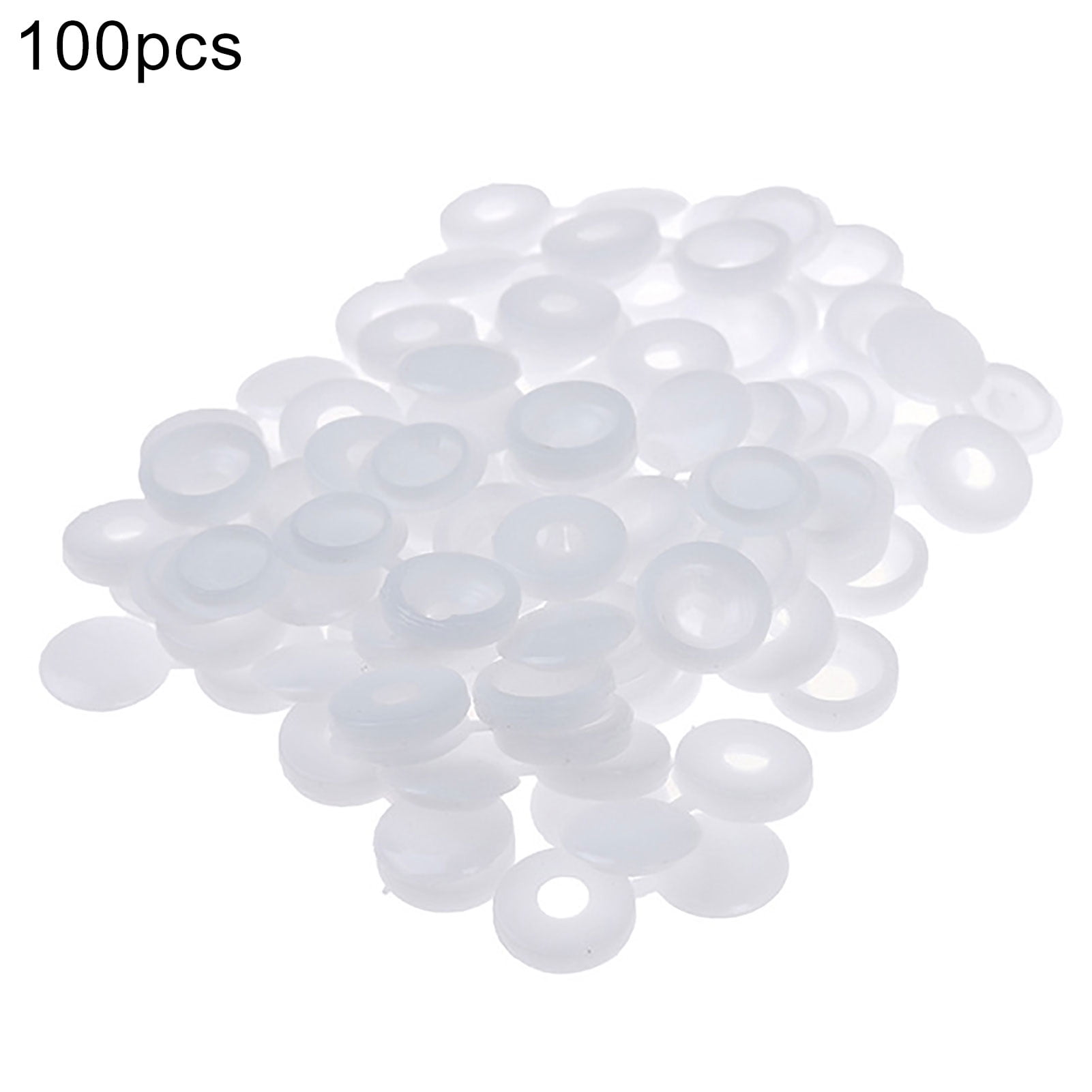 Plastic Screw Cover Caps, 100Pcs Plastic Hinged Screw Cover Caps Washer ...