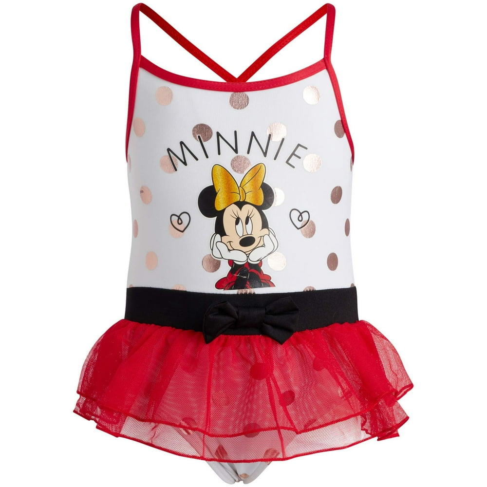 Disney - Disney Baby Girls' Minnie Mouse One Piece Swimsuit - Walmart ...