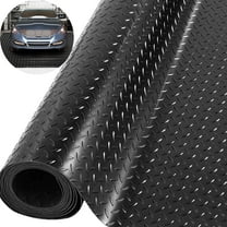 Tonchean 16.5ft x 3.3ft Heavy Duty Garage Floor Mat, Diamond Plate Thickened Rubber Non-Slip ...