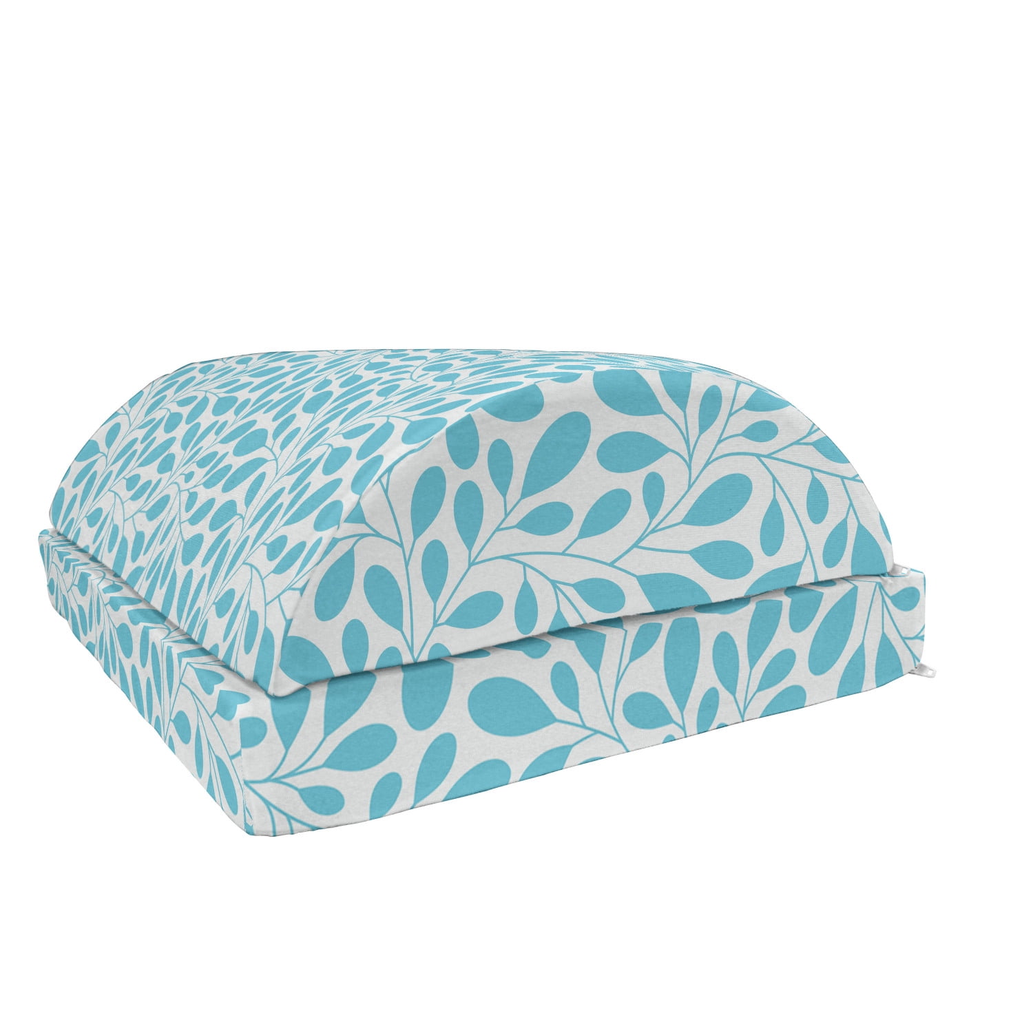 Leaves Foot Rest, Monochromatic Foliage Feminine Nature Pattern Spring ...