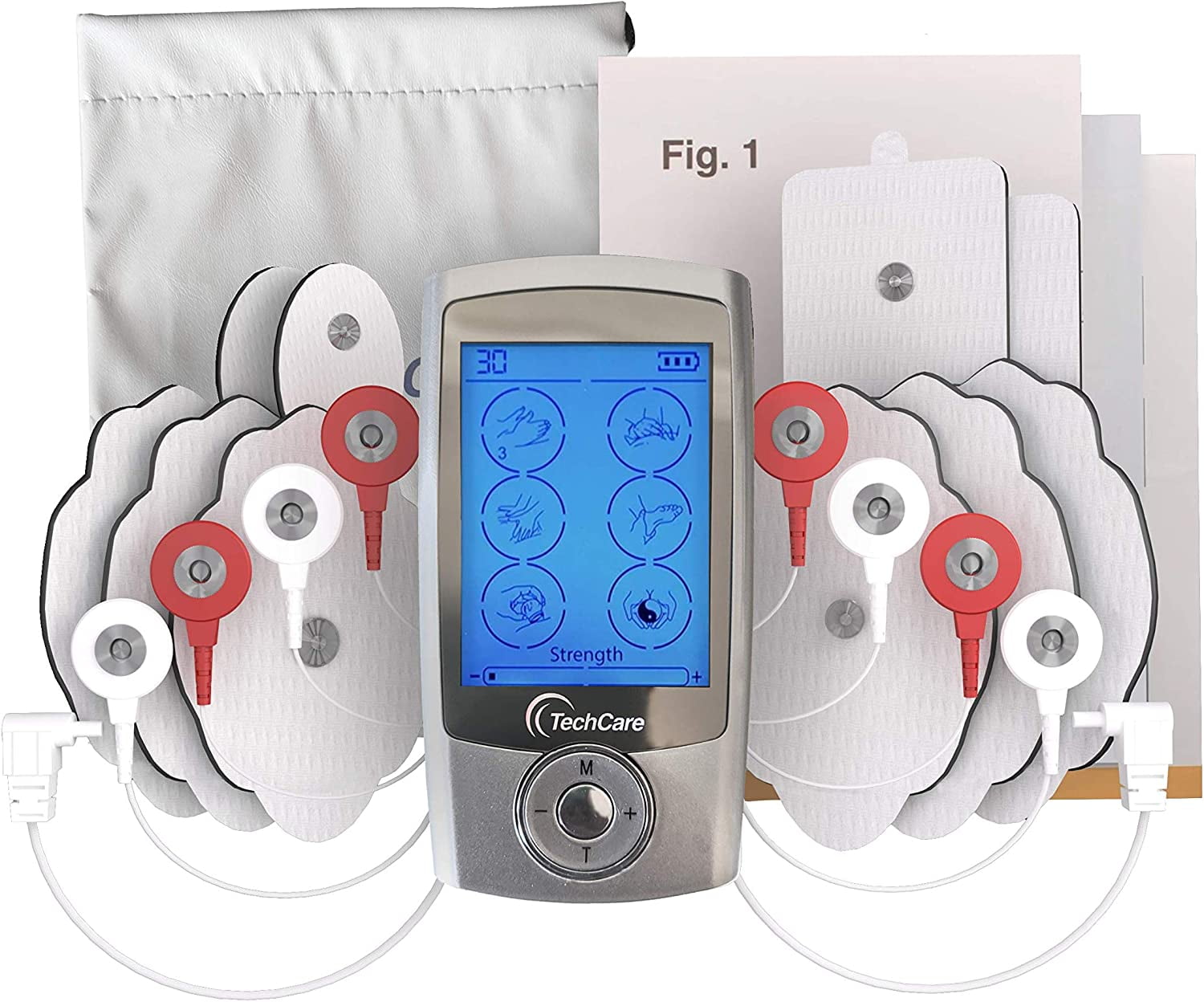 TechCare S Massager Silver Tens Unit FDA 510k Cleared Lifetime Warranty ...